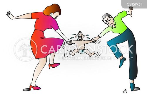 Custody Battle Cartoons and Comics - funny pictures from CartoonStock