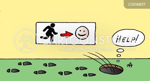 Emergency Exit Cartoons and Comics - funny pictures from CartoonStock