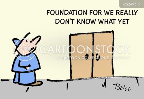 Secure Foundation Cartoons and Comics - funny pictures from CartoonStock