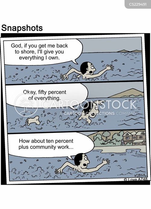 Bargaining With God Cartoons and Comics - funny pictures from CartoonStock