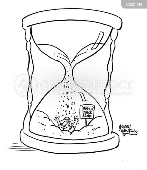 Sinking In Quicksand Cartoons and Comics - funny pictures from CartoonStock