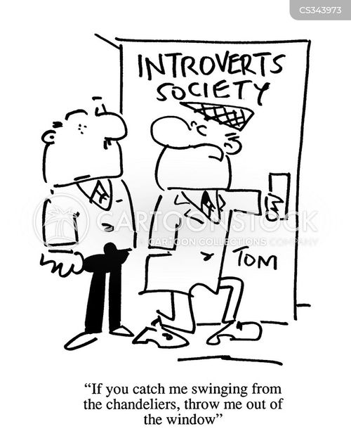 Extroverted Cartoons and Comics - funny pictures from CartoonStock