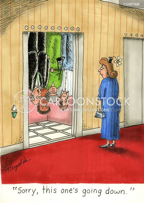 Going Down Cartoons and Comics - funny pictures from CartoonStock