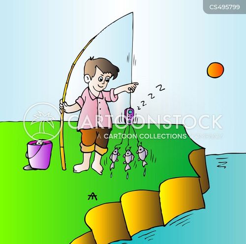 Bote Pesca Cartoons and Comics - funny pictures from CartoonStock