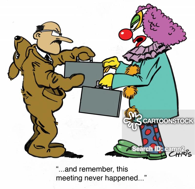 Secret Meeting Cartoons and Comics - funny pictures from CartoonStock