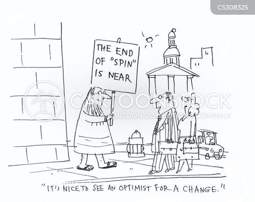 Optimistic Messaging Cartoons and Comics - funny pictures from CartoonStock