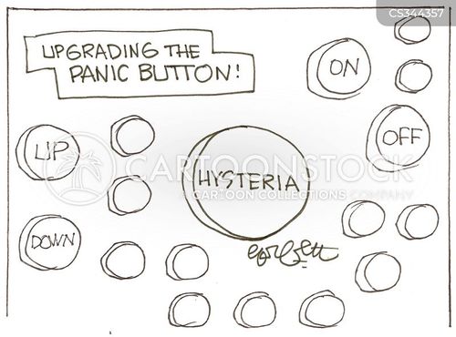Panic Button Cartoons and Comics - funny pictures from CartoonStock