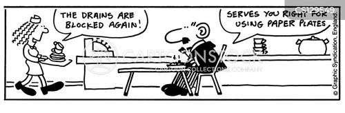 Blocked Drains Cartoons and Comics - funny pictures from CartoonStock
