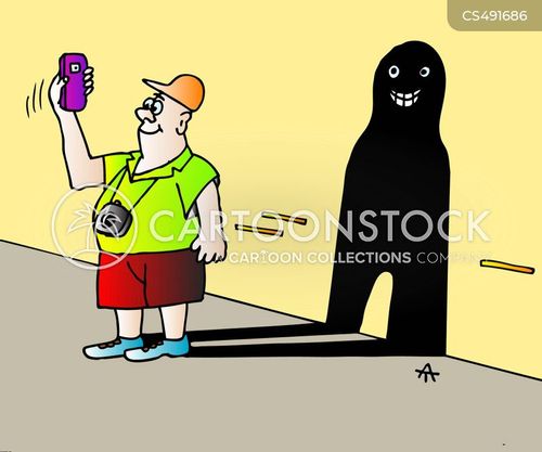 Shadow Mimicry Cartoons and Comics - funny pictures from CartoonStock