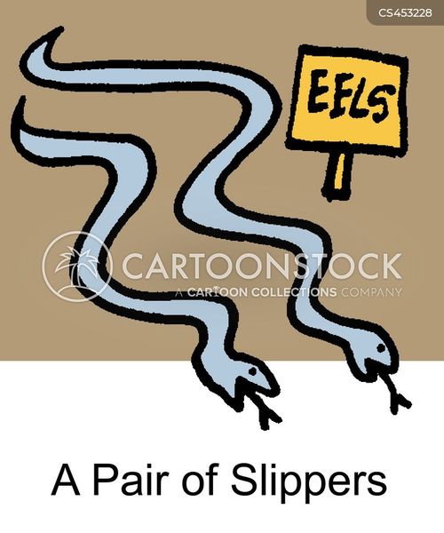 Pair Of Slippers Cartoons and Comics - funny pictures from CartoonStock