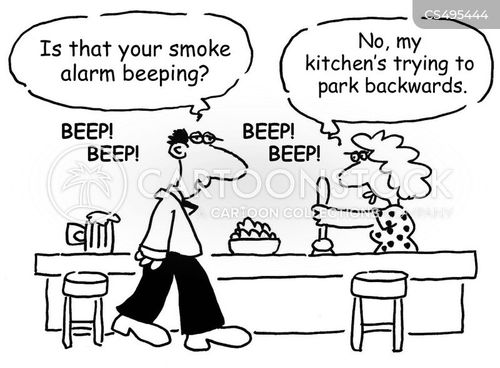 Kitchen Fire Cartoons and Comics - funny pictures from CartoonStock