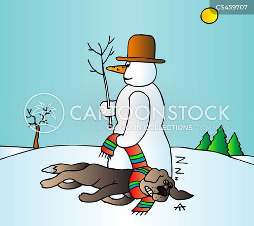 Snow Dog Cartoons and Comics - funny pictures from CartoonStock