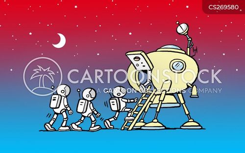 Space Pod Cartoons and Comics - funny pictures from CartoonStock