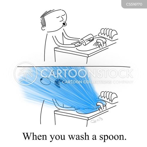 Dishwashing Cartoons and Comics - funny pictures from CartoonStock