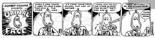 Urinal Cartoons and Comics - funny pictures from CartoonStock