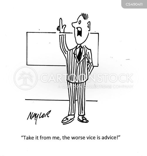 Vulgar Advice Cartoons and Comics - funny pictures from CartoonStock
