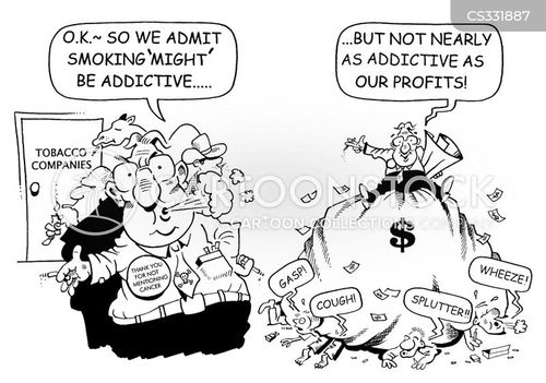 Cigarette Addiction Cartoons and Comics - funny pictures from CartoonStock