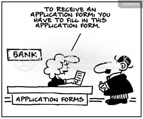 Application Form Cartoons and Comics - funny pictures from CartoonStock