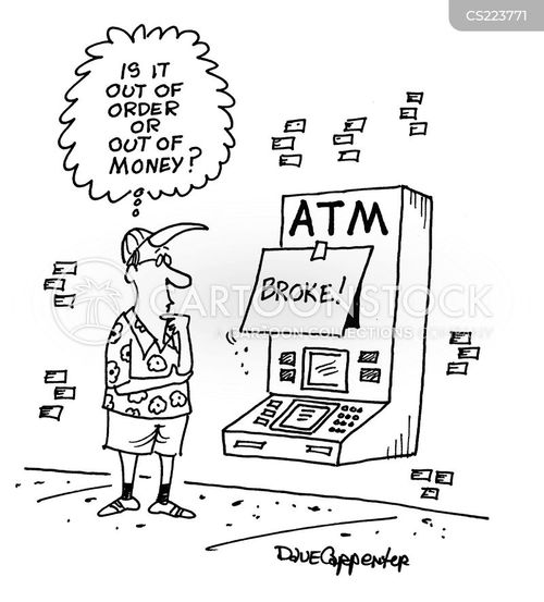 Cash Machine Cartoons and Comics - funny pictures from CartoonStock