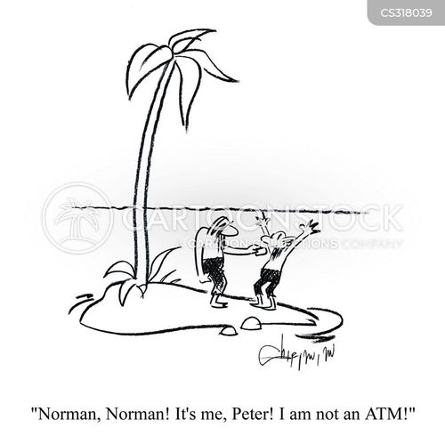 Debit Card Machines Cartoons and Comics - funny pictures from CartoonStock