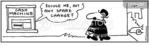 Withdrawing Money Cartoons and Comics - funny pictures from CartoonStock