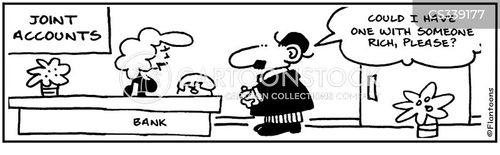 Joint Account Cartoons and Comics - funny pictures from CartoonStock