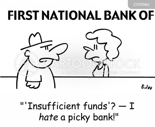 Insufficient Funds Cartoons and Comics - funny pictures from CartoonStock