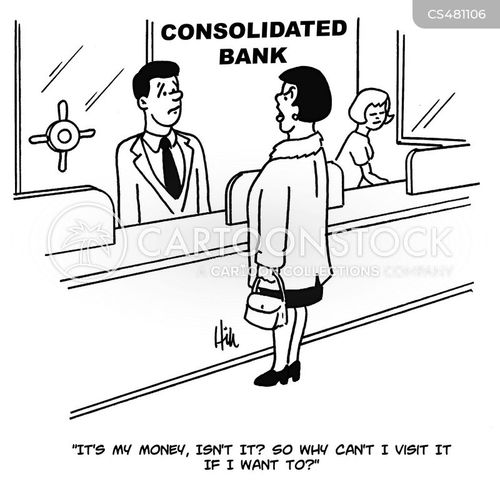 Bank Customers Cartoons and Comics - funny pictures from CartoonStock