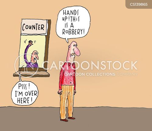 Attempted Robbery Cartoons and Comics - funny pictures from CartoonStock