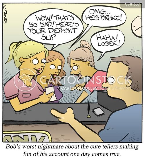 Bank Customers Cartoons and Comics - funny pictures from CartoonStock