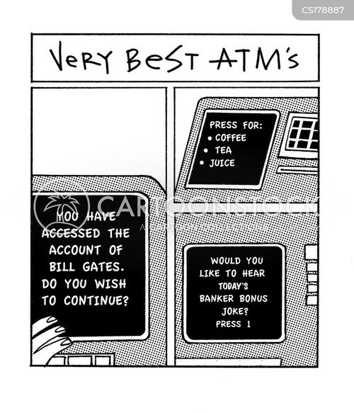 Withdraw Money Cartoons and Comics - funny pictures from CartoonStock