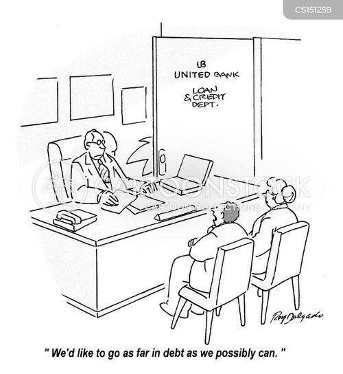 Step Into Debt Cartoons and Comics - funny pictures from CartoonStock