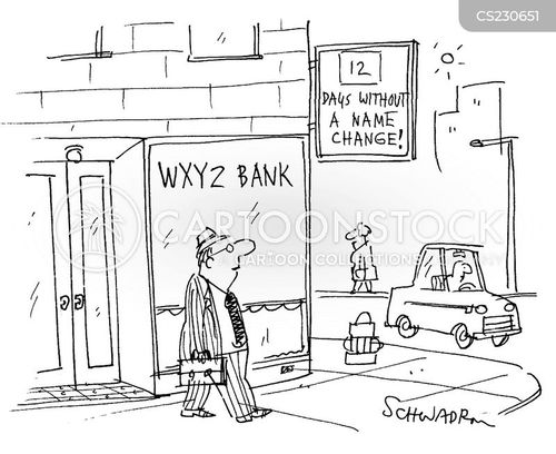 Banking Changes Cartoons and Comics - funny pictures from CartoonStock