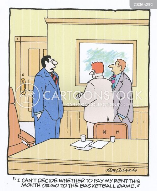 Can't Pay Rent Cartoons and Comics - funny pictures from CartoonStock