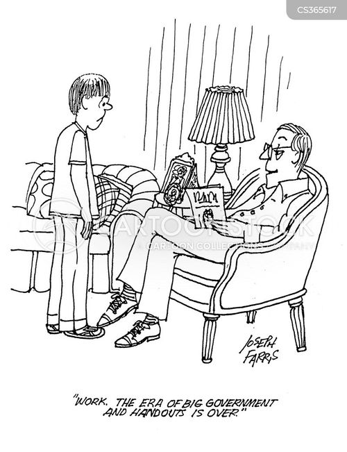 Government Support Cartoons and Comics - funny pictures from CartoonStock