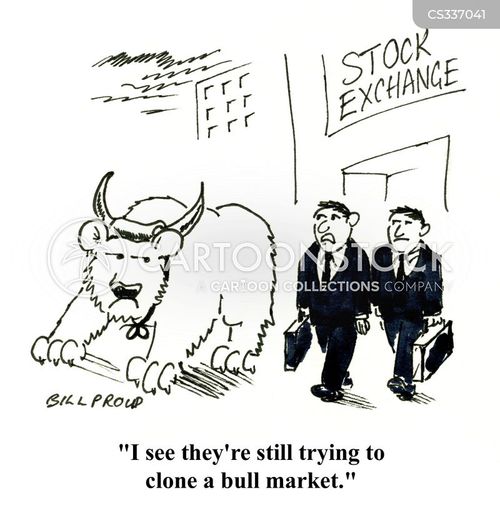 Bull Market Cartoons and Comics - funny pictures from CartoonStock