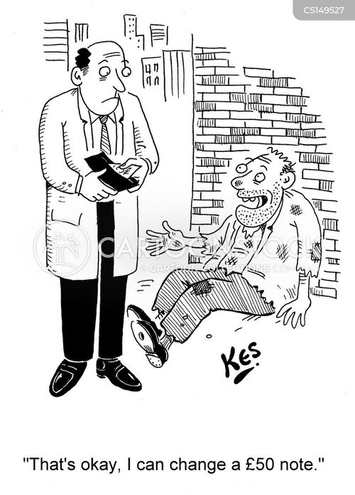 Giving Money Away Cartoons and Comics - funny pictures from CartoonStock