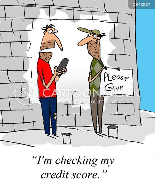 Credit Histories Cartoons and Comics - funny pictures from CartoonStock