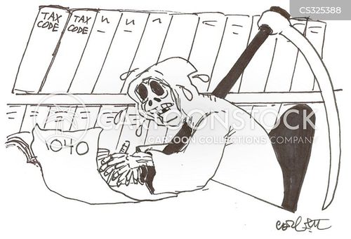 Death And Taxes Cartoons and Comics - funny pictures from CartoonStock