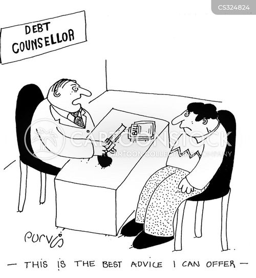 Debt Counsellors Cartoons and Comics - funny pictures from CartoonStock