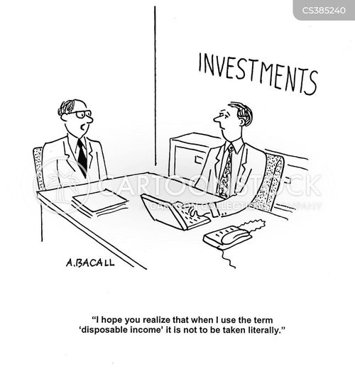 Disposible Income Cartoons and Comics - funny pictures from CartoonStock