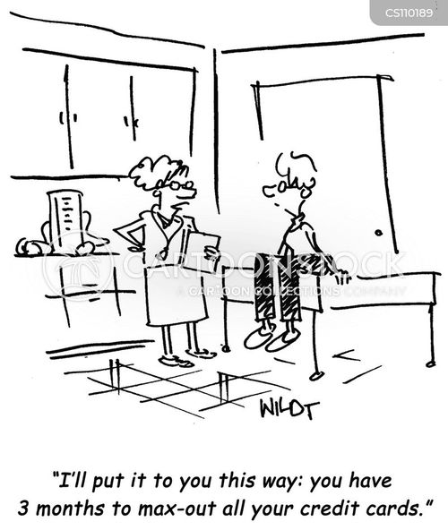 Credit Card Maxed Cartoons and Comics - funny pictures from CartoonStock