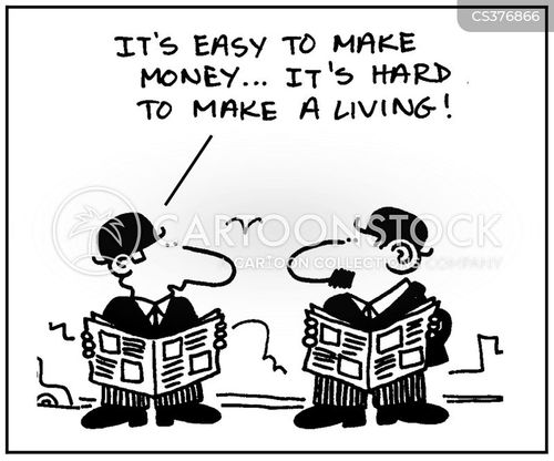 Making A Living Cartoons and Comics - funny pictures from CartoonStock