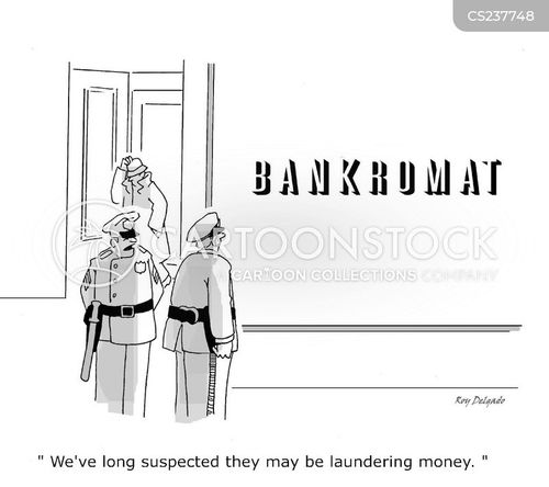 Laundering Money Cartoons and Comics - funny pictures from CartoonStock