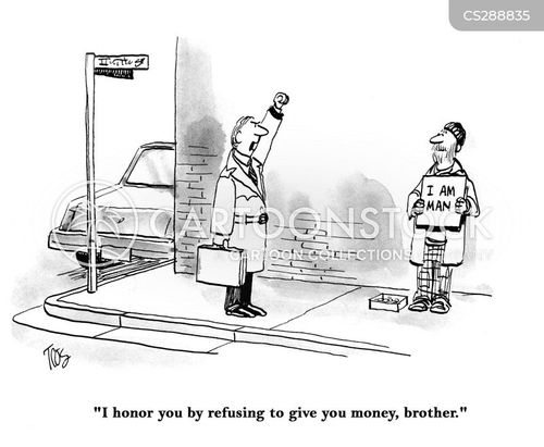 Begging For Money Cartoons and Comics - funny pictures from CartoonStock