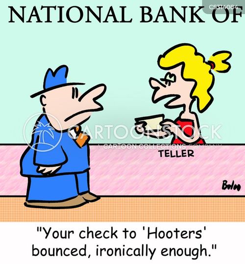 Bounced Check Cartoons and Comics - funny pictures from CartoonStock