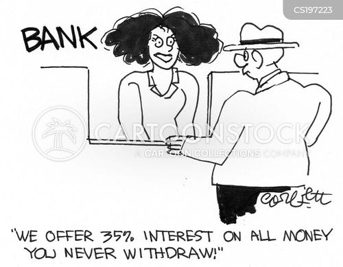 Low Interest Rate Cartoons and Comics - funny pictures from CartoonStock