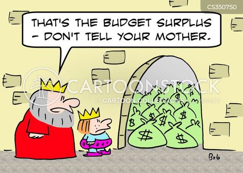 Budget Surplus Cartoons and Comics - funny pictures from CartoonStock