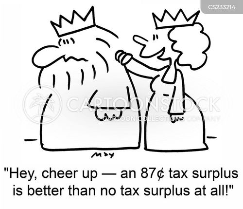 Tax Surplus Cartoons and Comics - funny pictures from CartoonStock
