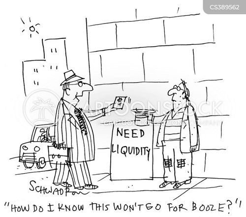 Liquidity Cartoons and Comics - funny pictures from CartoonStock